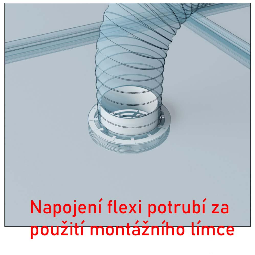 Flexibilní větrací PVC potrubí d150 délka 1000 mm TUBOFLEX MIKAWI 59-3493